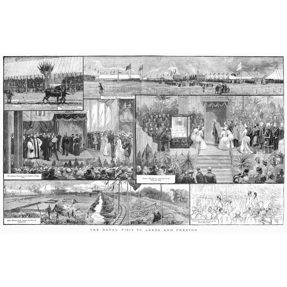 Edward Vii. Nking Of England 1901-1910. As Prince Of Wales Visiting ...