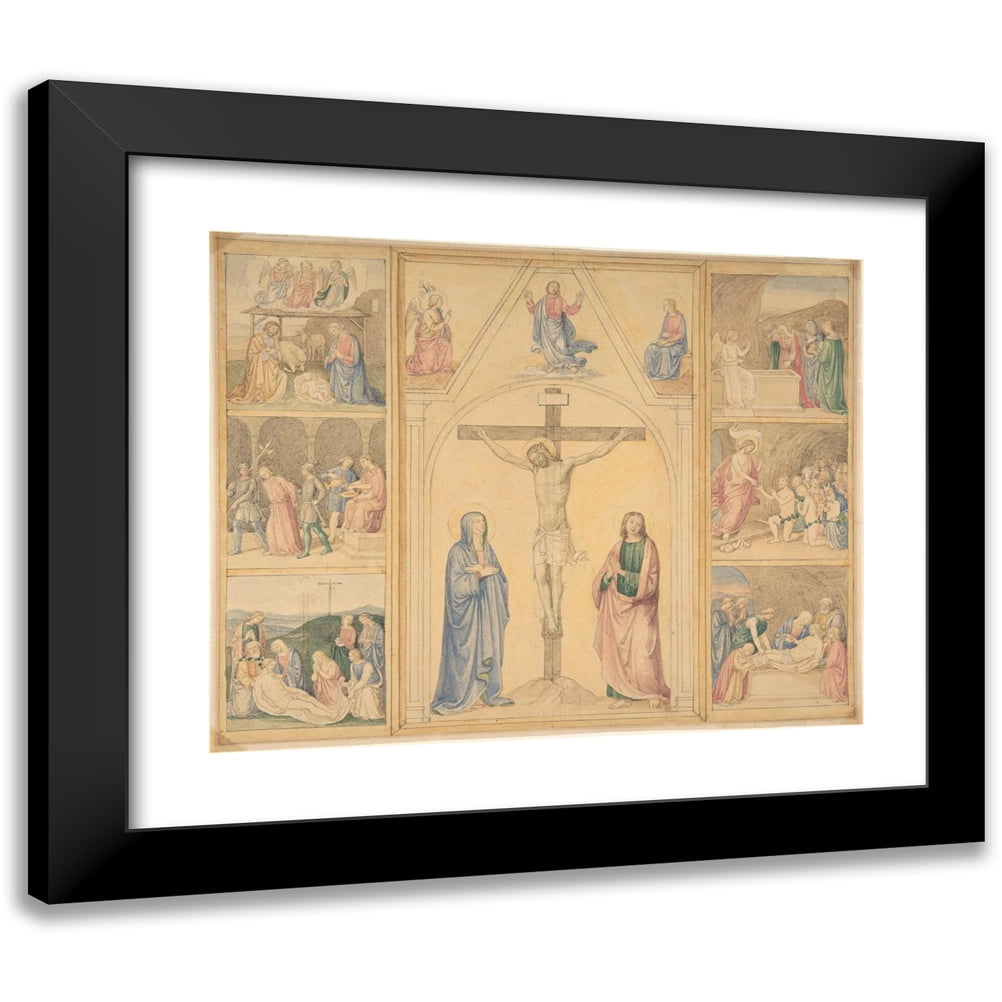 Edward Von Steinle 24x20 Black Modern Framed Museum Art Print Titled ...