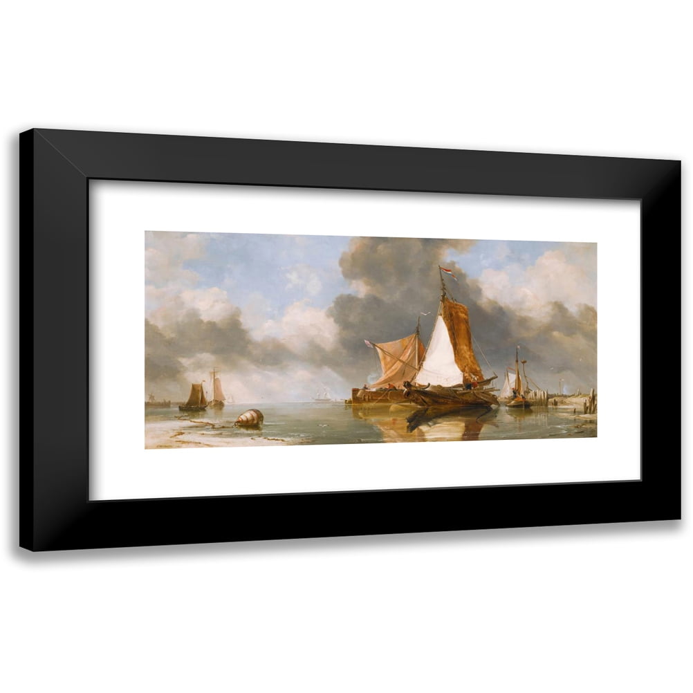 Edward William Cooke 24x14 Black Modern Framed Museum Art Print Titled ...