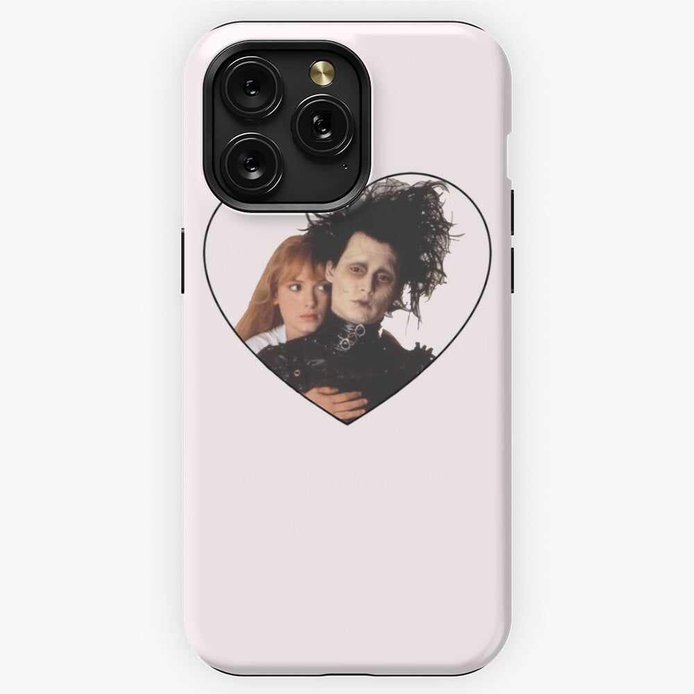 Edward and Kim Cartoon Inspired Illustration iPhone Case 17 through 11 ...