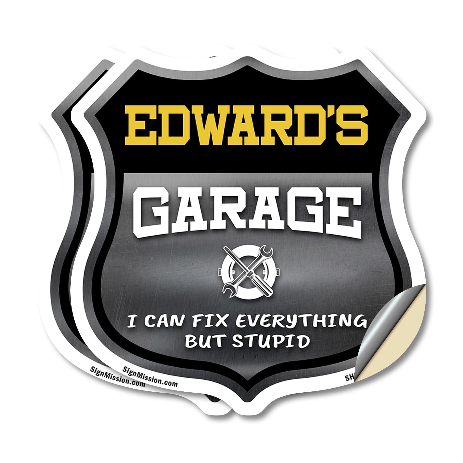 Edward's Garage I Can Fix Everything But Stupid (2 Pack) 12 inch X 12 ...