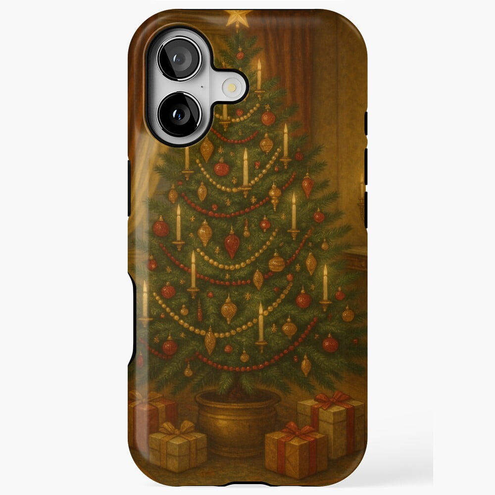 Edwardian Elegance Christmas Tree Phone Case 17 16 15 14 13 12 11 Pro ...