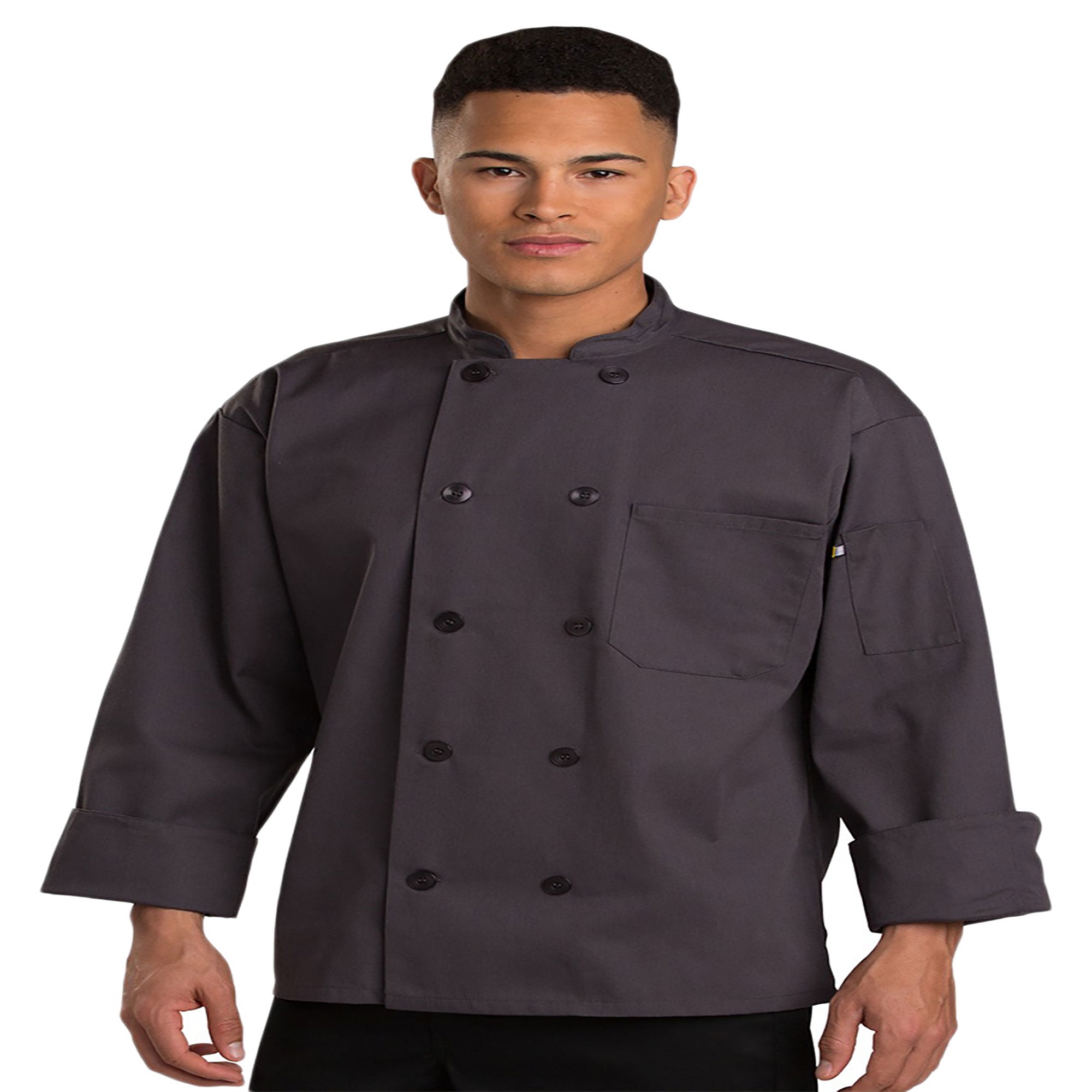 Edwards Garment 10 Pearl Button Classic Full Cut Chef Coat, Style 3301 ...