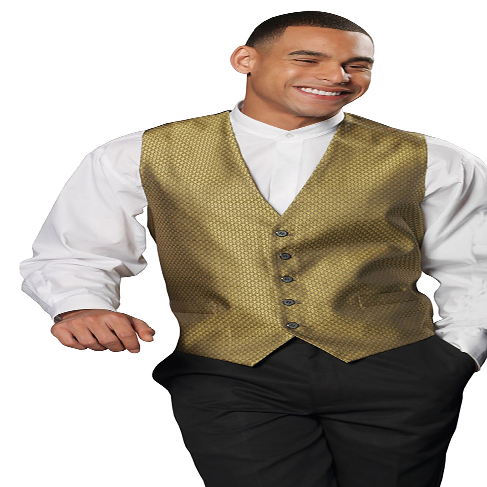 Edwards Garment Men's V Neck Diamond Brocade pockets Vest, Style 4390 ...