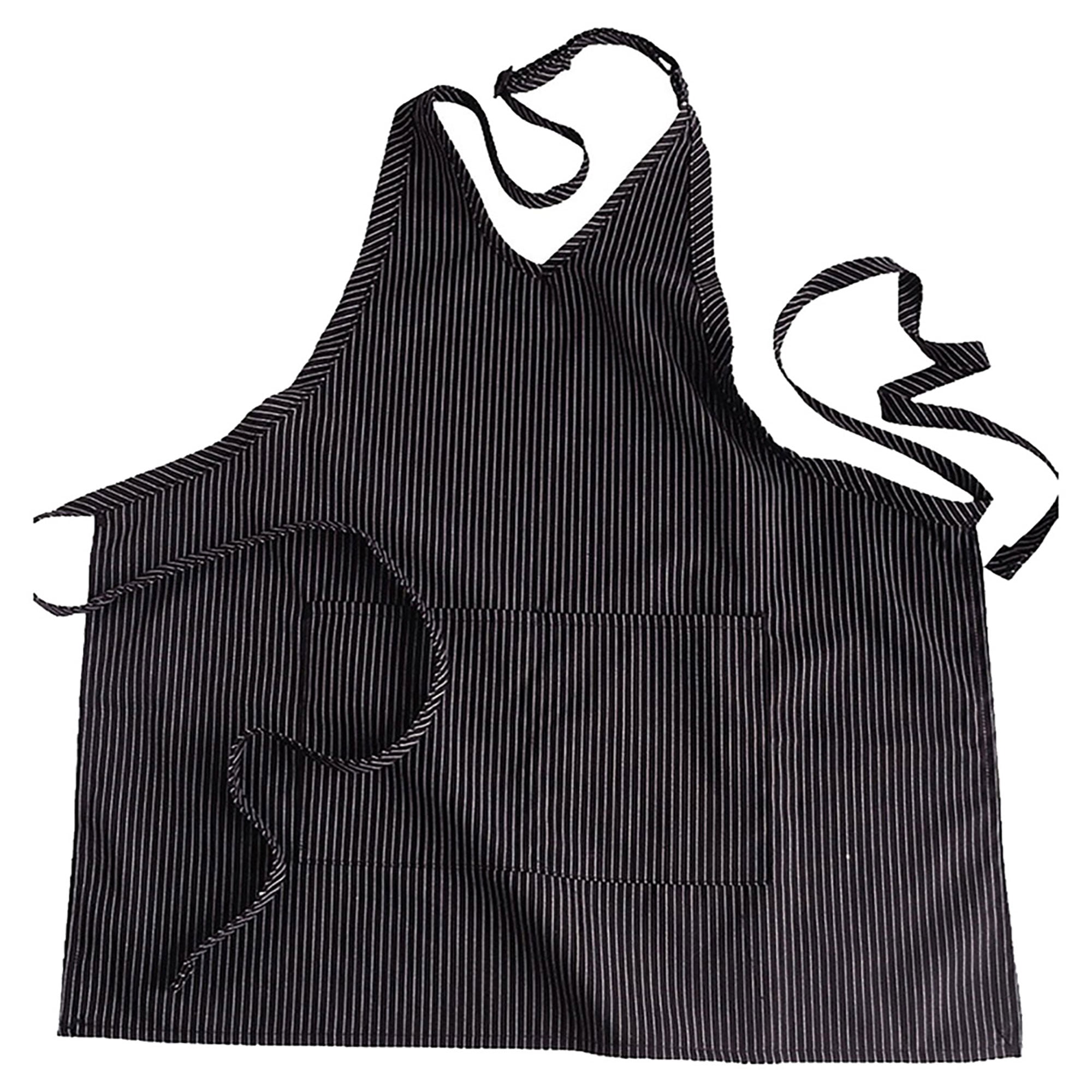 Edwards Garment V-Neck Patch Pocket Bib Apron, Style 9009 - Walmart.com