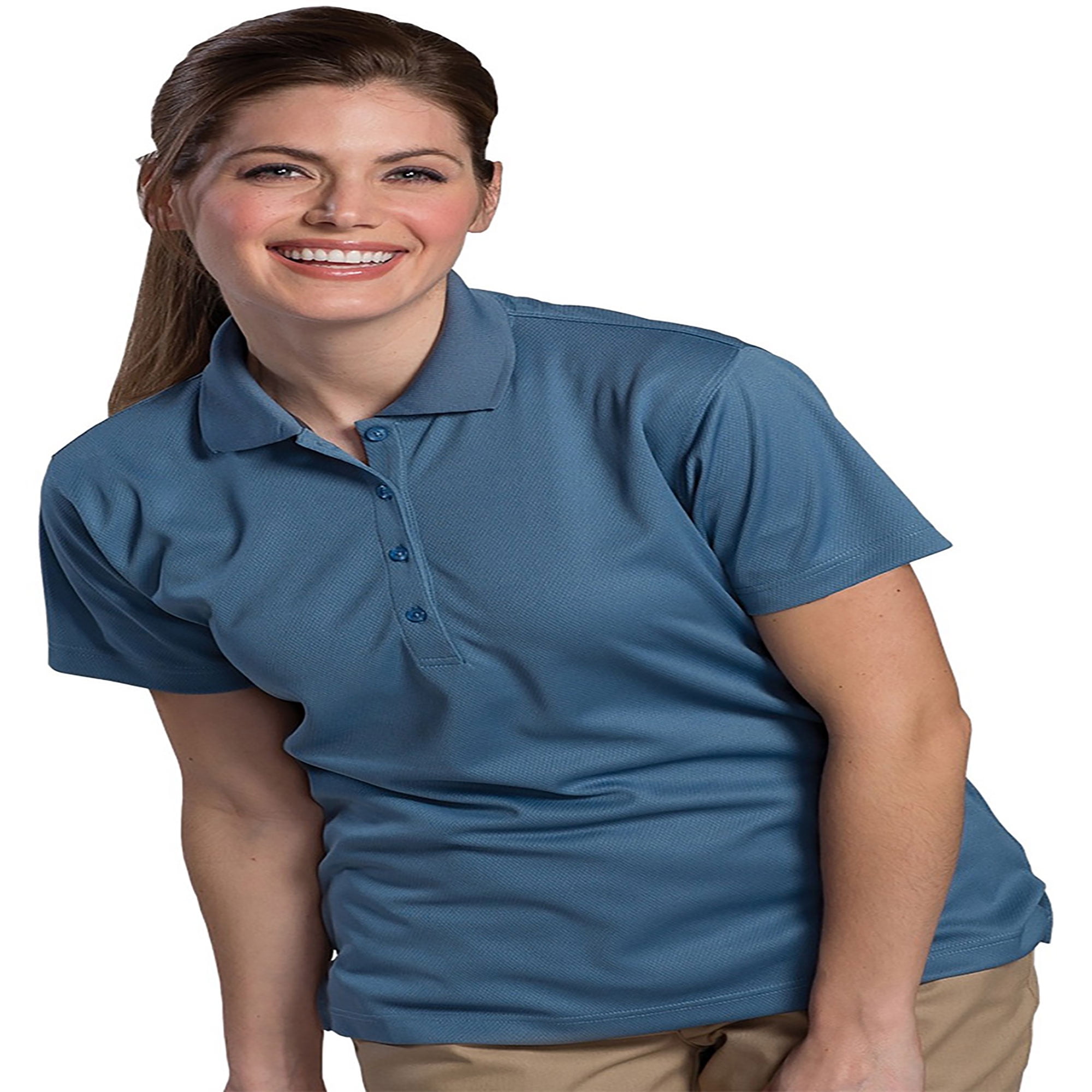 Edwards Garment Women's Dry-Mesh Hi-Performance Polo Shirt, Style 5576 ...