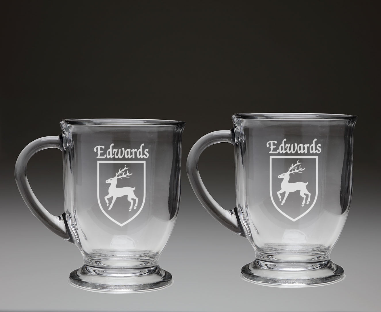 Edwards Irish Coat of Arms Glass Coffee Mugs - Set of 2 - Walmart.com
