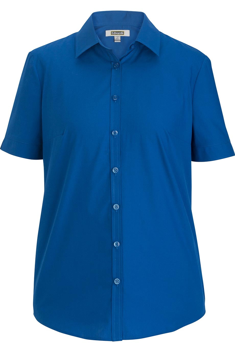 Edwards Ladies Essential Broadcloth Shirt Short Sleeve - Walmart.com