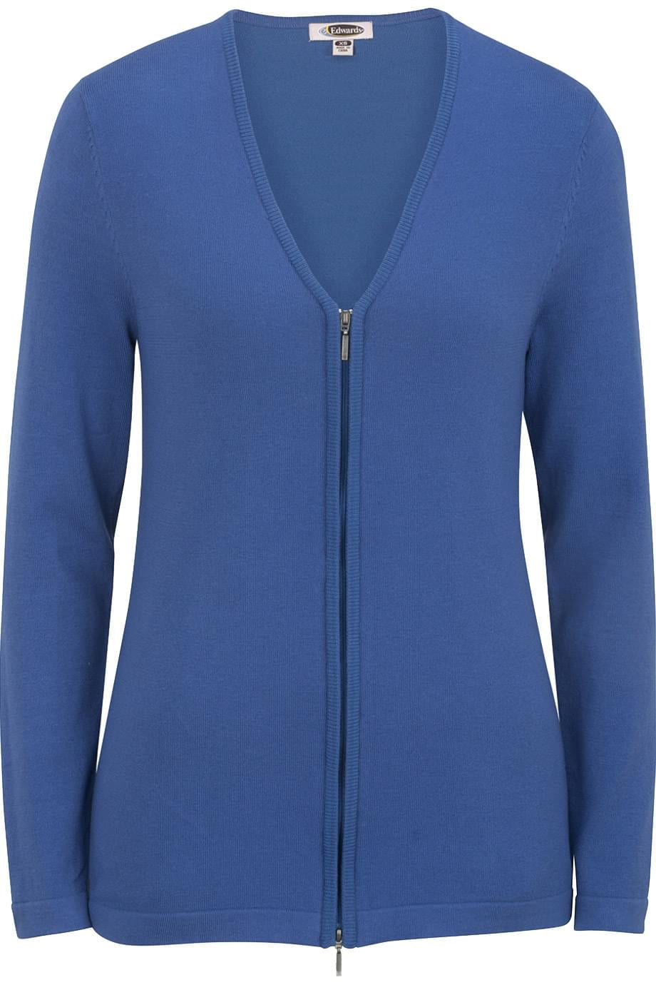 Edwards Ladies' Full Zip V-Neck Cardigan Sweater - Walmart.com
