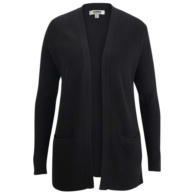 Edwards Ladies Open Front Tunic Cardigan - Walmart Business Supplies