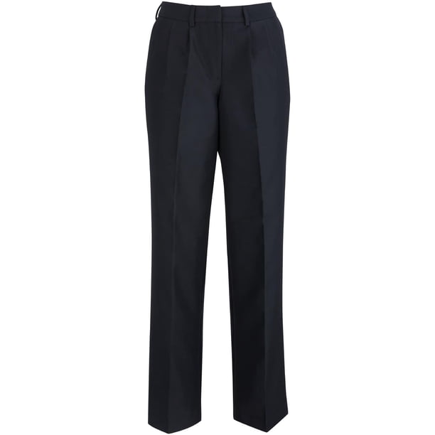 Edwards Ladies' Pleated Front Poly/Wool Pant - Walmart Business Supplies