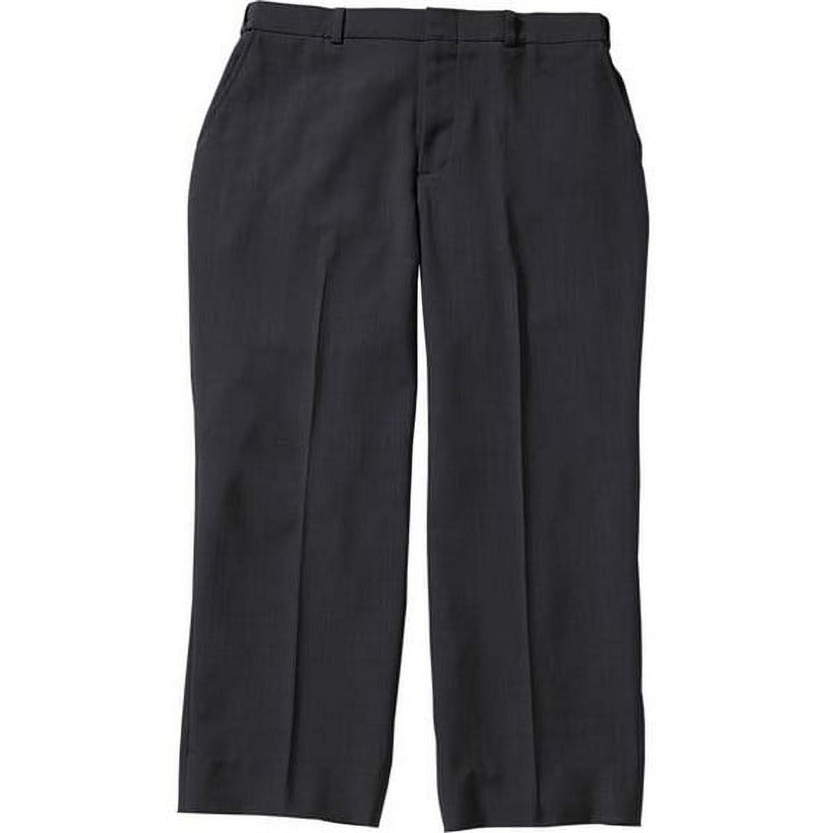 Men's Microfiber Flat Front Easy Fit Pant - 2588 - Walmart.com