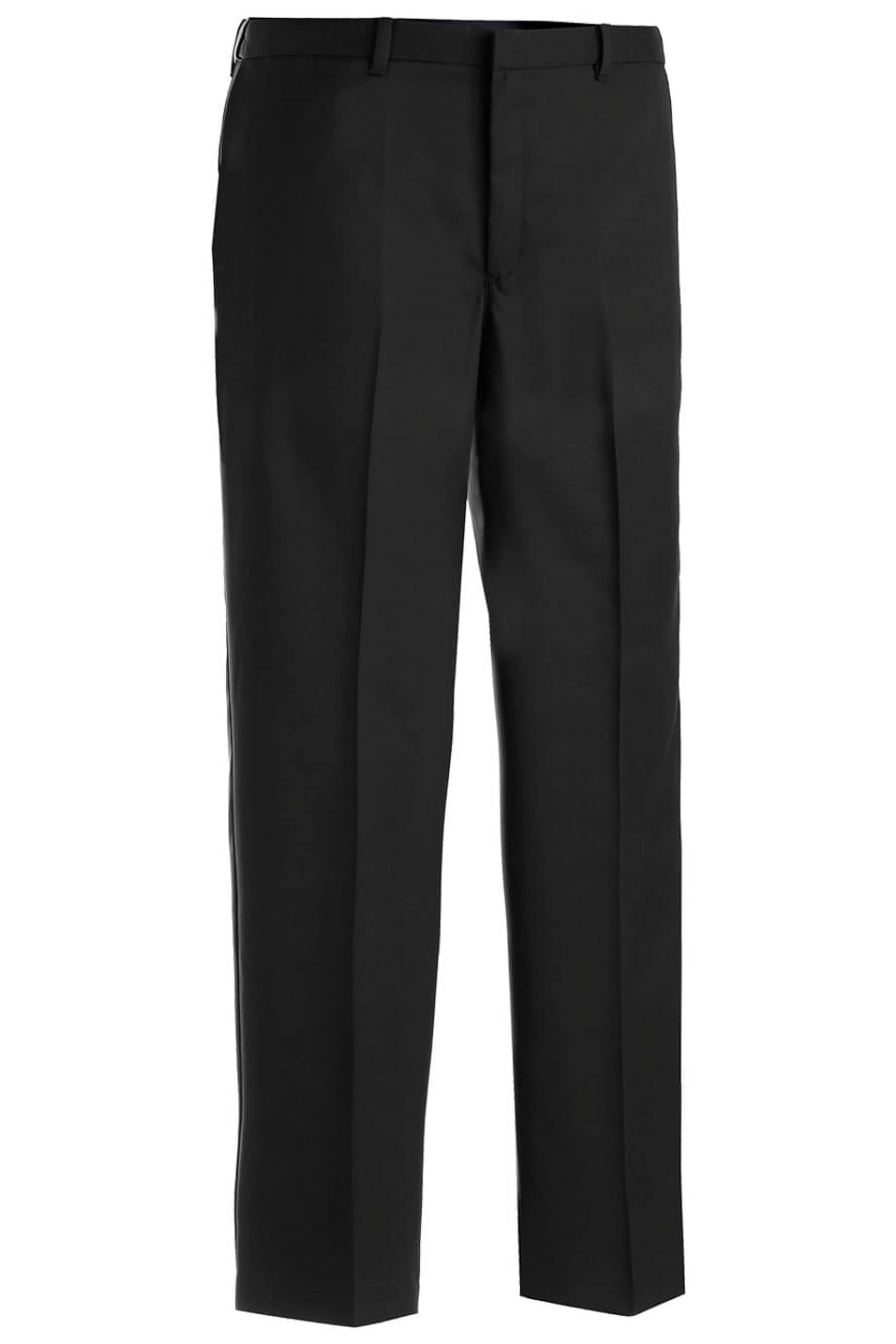 Edwards Men's Microfiber Flat Front Pant - Walmart Business Supplies