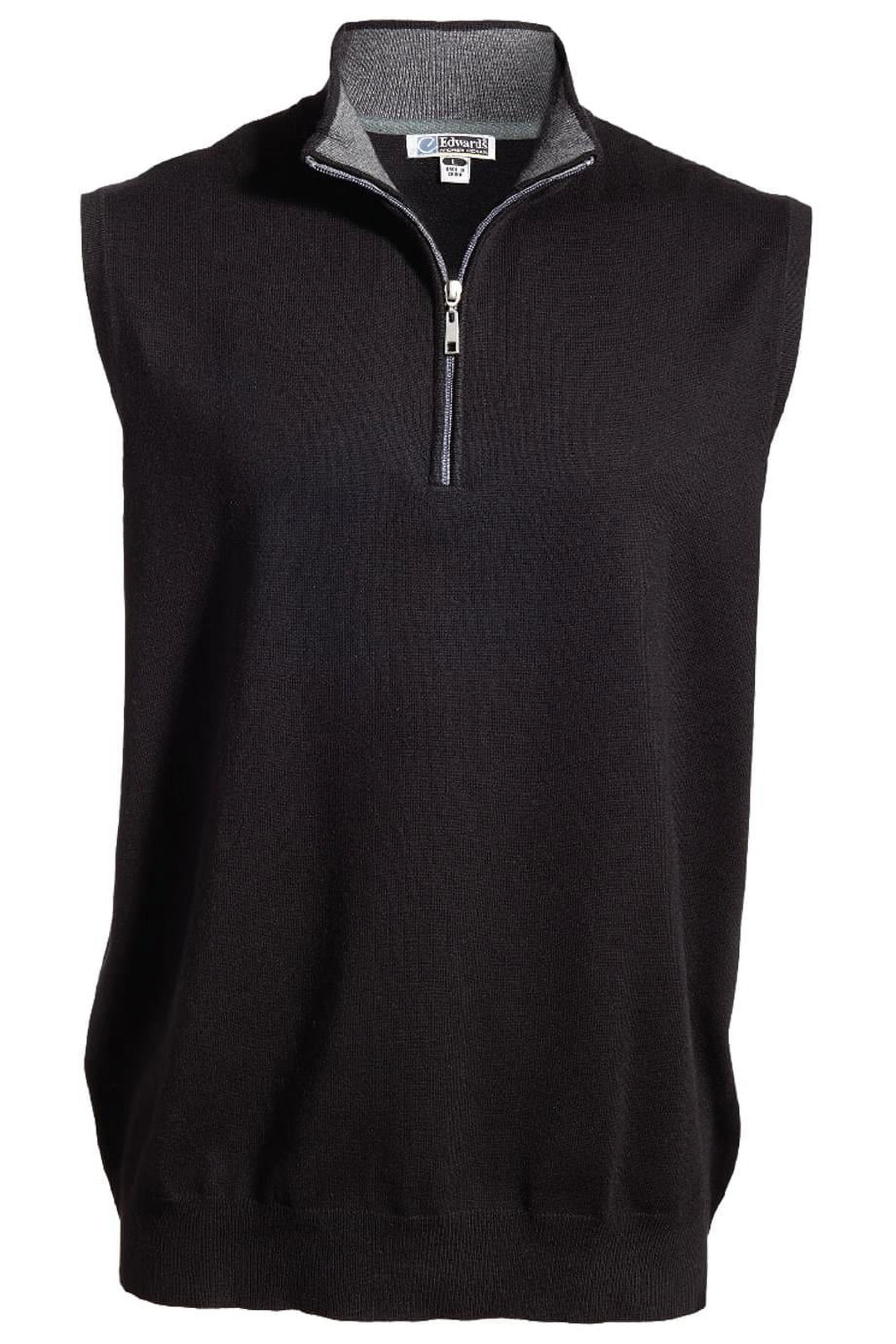 Edwards Quarter Zip Fine Gauge Sweater Vest - Walmart.com