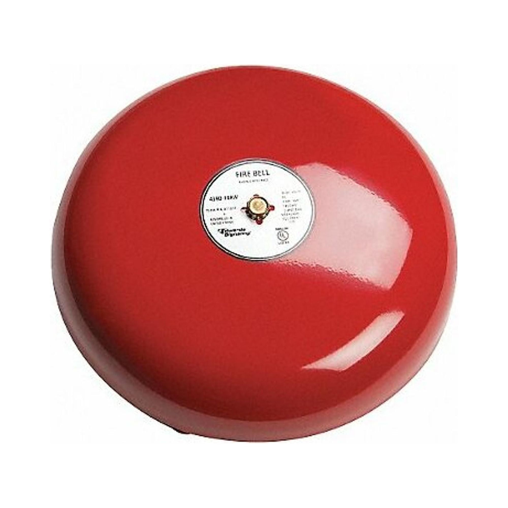 Edwards Signaling 438D-10N5-R 10" Fire Alarm Bell, Red, 120V AC, 0.034A ...