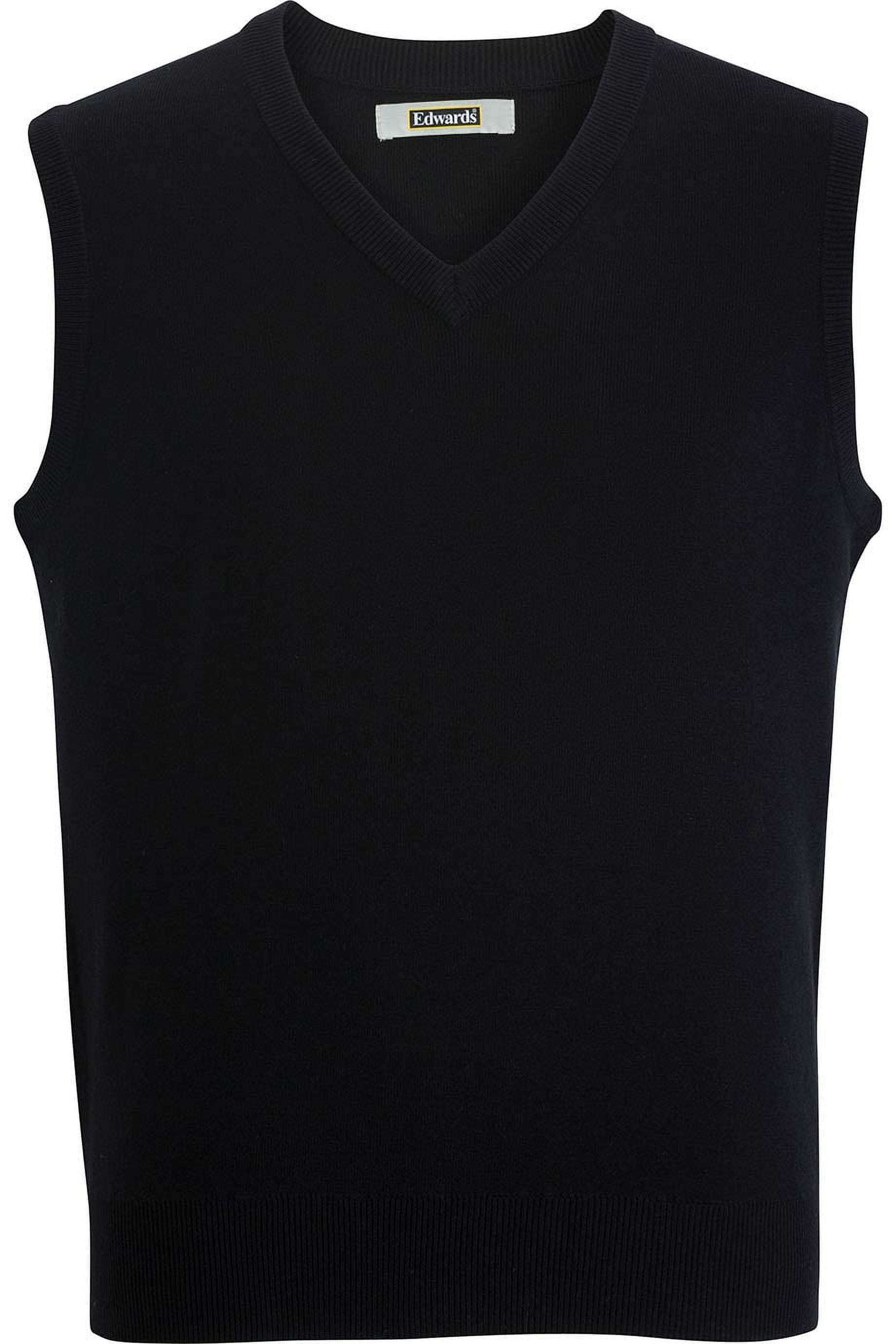 Edwards V Neck Vest Interlock Acrylic - Walmart Business Supplies