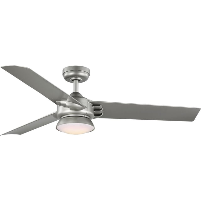 Edwidge Collection 3-Blade Painted Nickel 52-Inch DC Motor LED ...