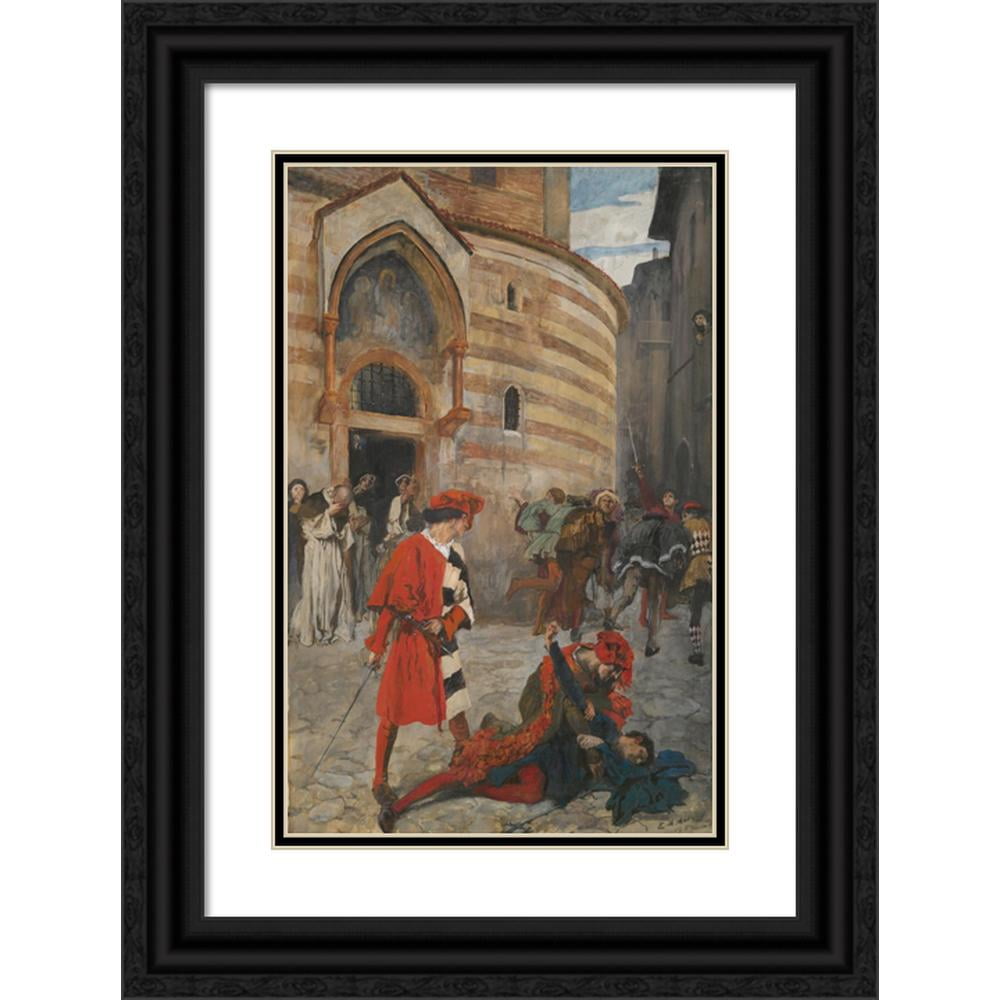 Edwin Austin Abbey 17x24 Black Ornate Framed Double Matted Museum Art ...
