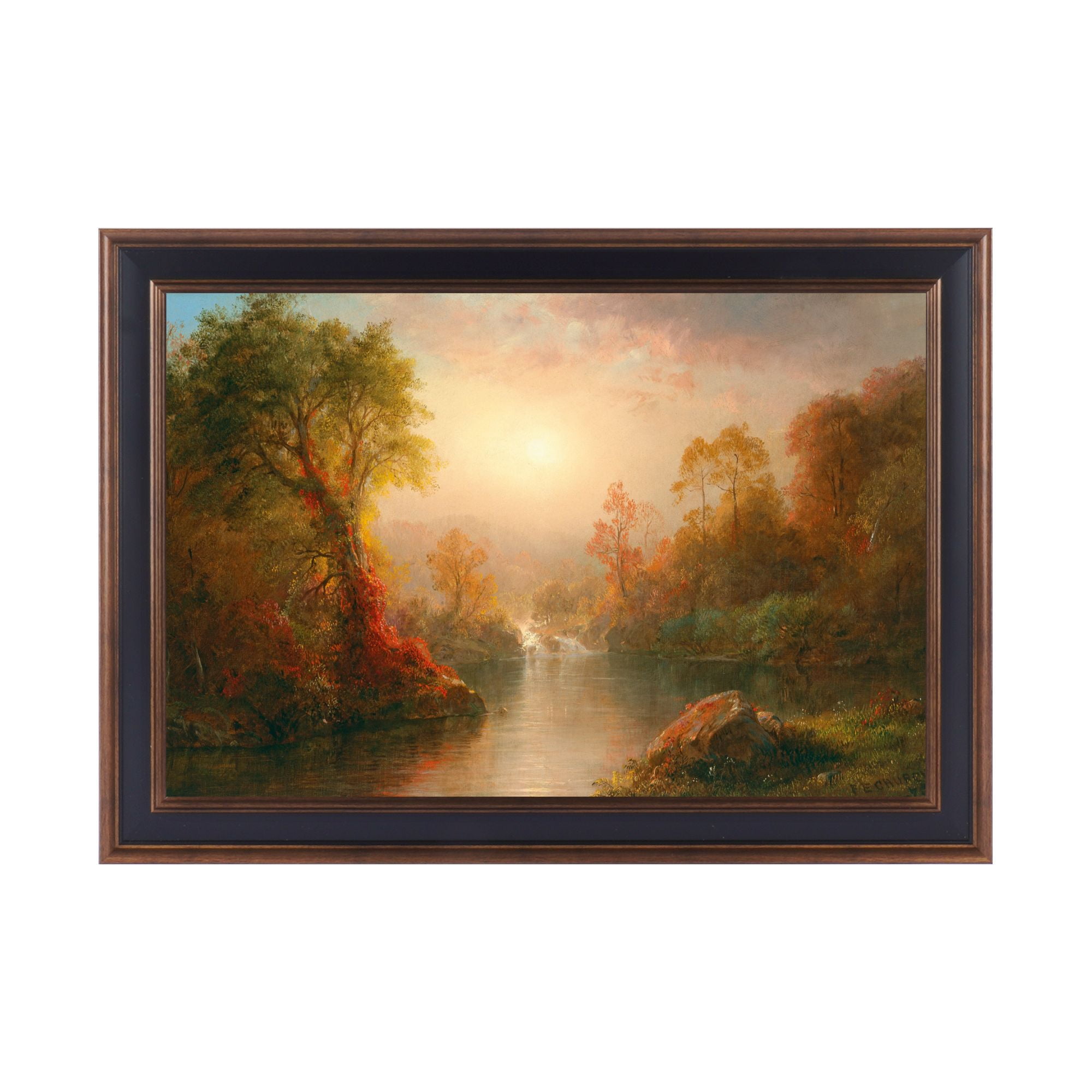 Edwin Church Canvas Wall Art–Vintage Epic Landscape Wall Art with Pine ...