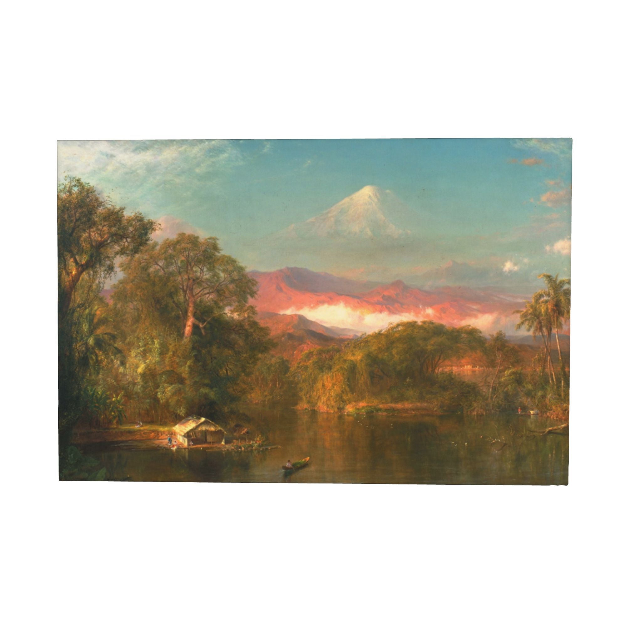 Edwin Church Canvas Wall Art–Vintage Epic Landscape Wall Art with Pine ...