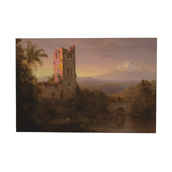Edwin Church Canvas Wall Art–Vintage Epic Landscape Wall Art with Pine ...
