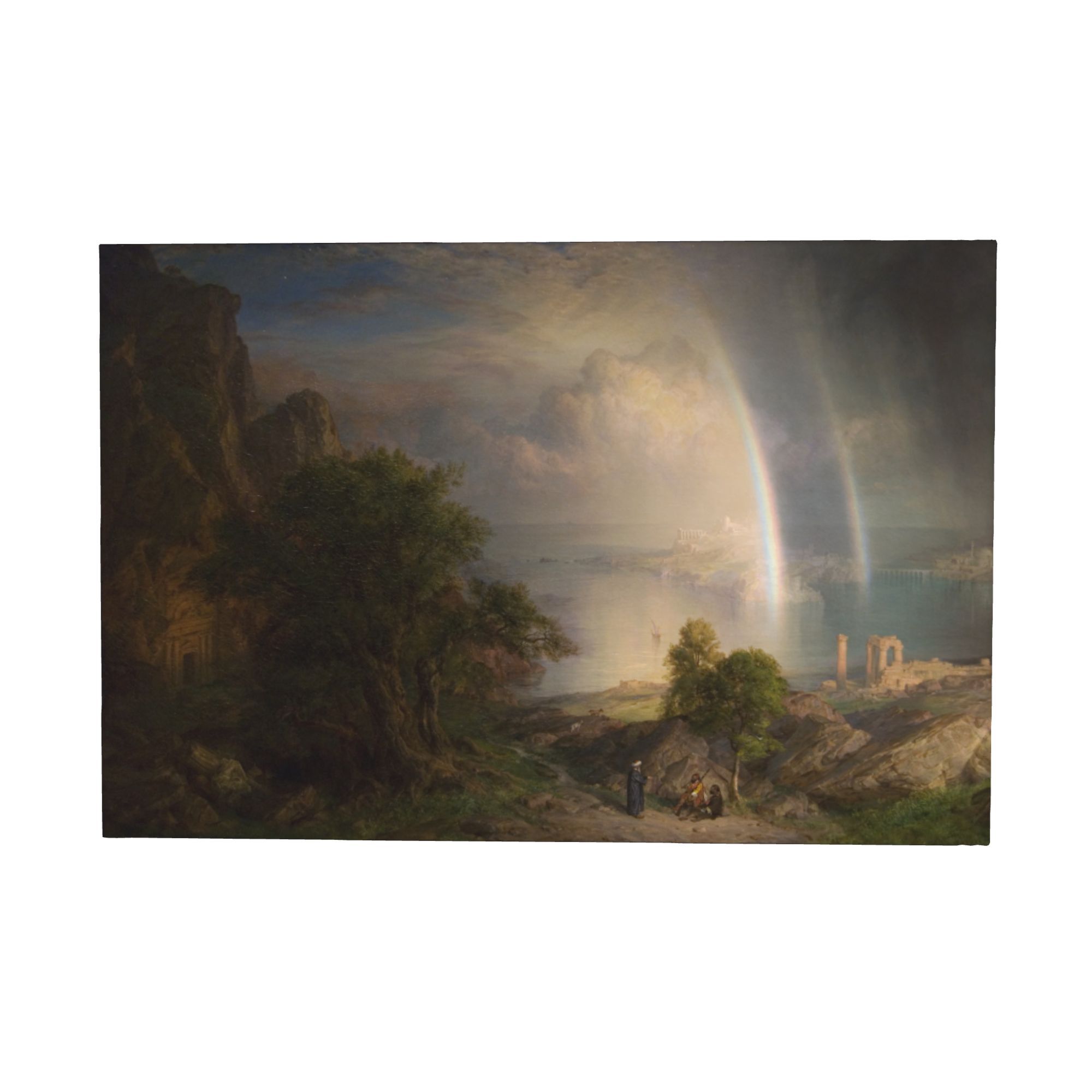 Edwin Church Canvas Wall Art–Vintage Epic Landscape Wall Art with Pine ...
