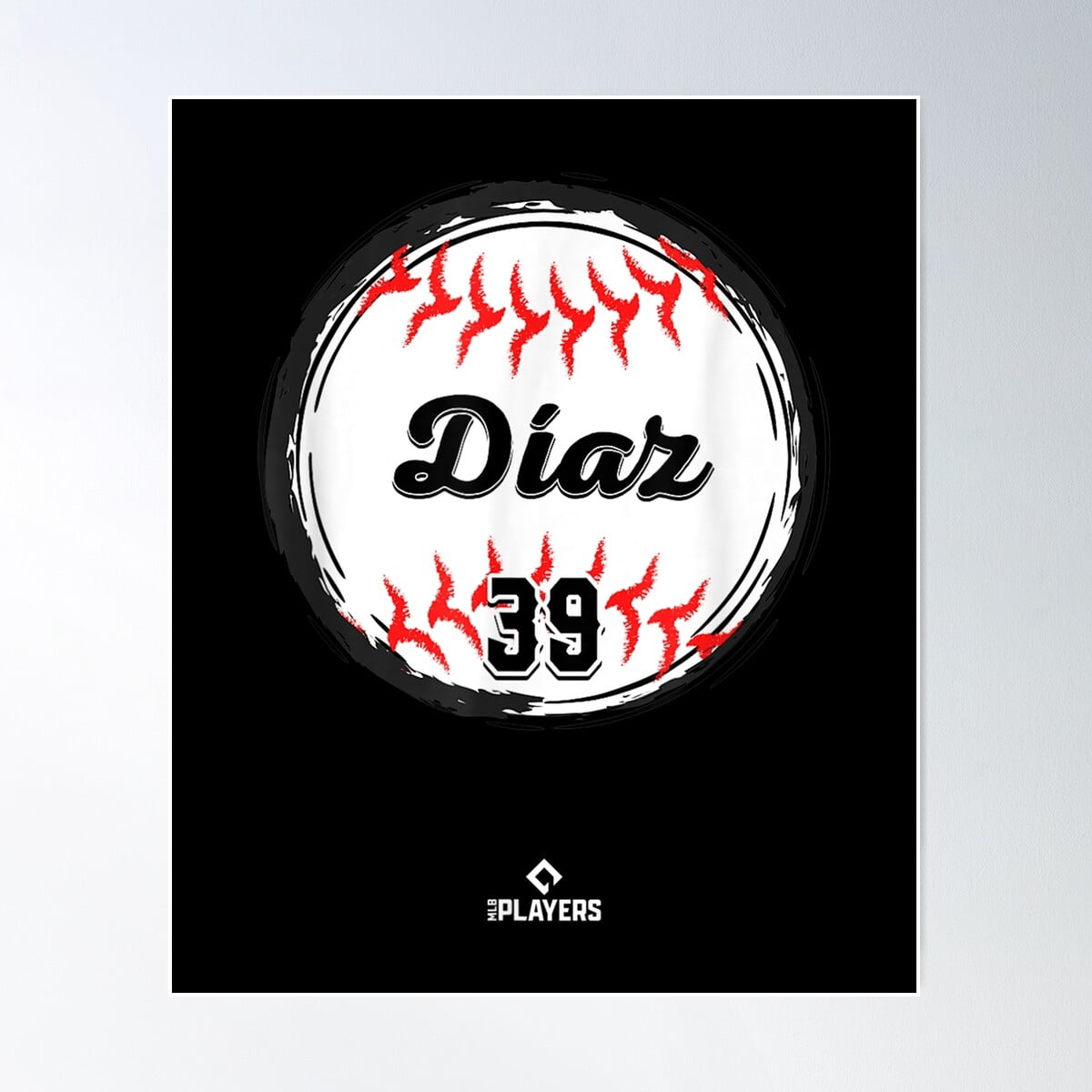 Edwin Diaz Baseball Mlbpa New York Baseball Player Poster Wall Art ...