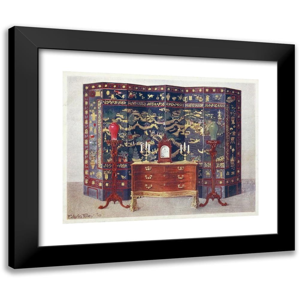 Edwin Foley 24x20 Black Modern Framed Museum Art Print Titled - Curved ...