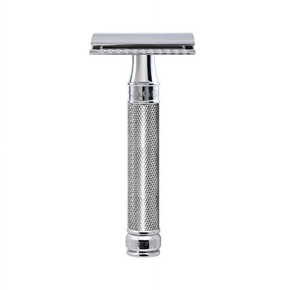 Edwin Jagger DE89KN Safety Razor with Knurled Effect Handle - Walmart.com