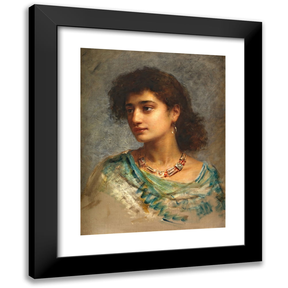 Edwin Long 12x14 Black Modern Framed Museum Art Print Titled ...
