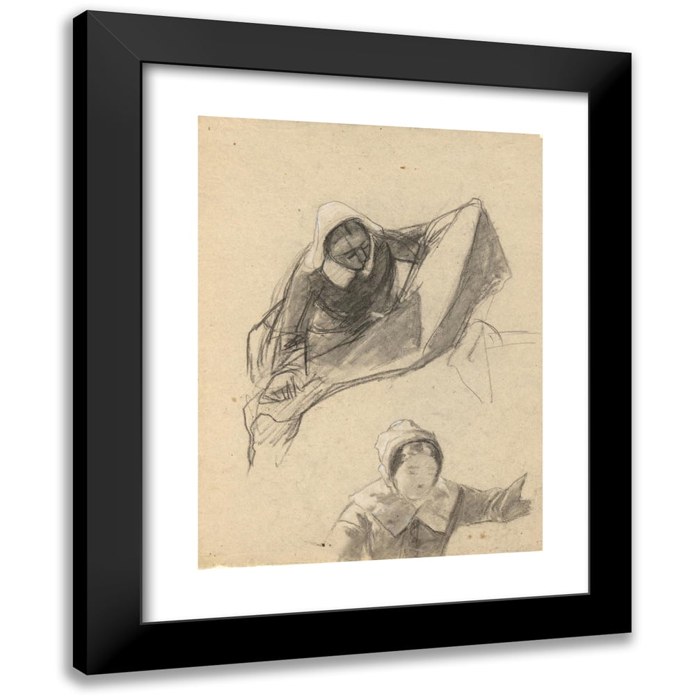 Edwin White 11x14 Black Modern Framed Museum Art Print Titled - Woman ...