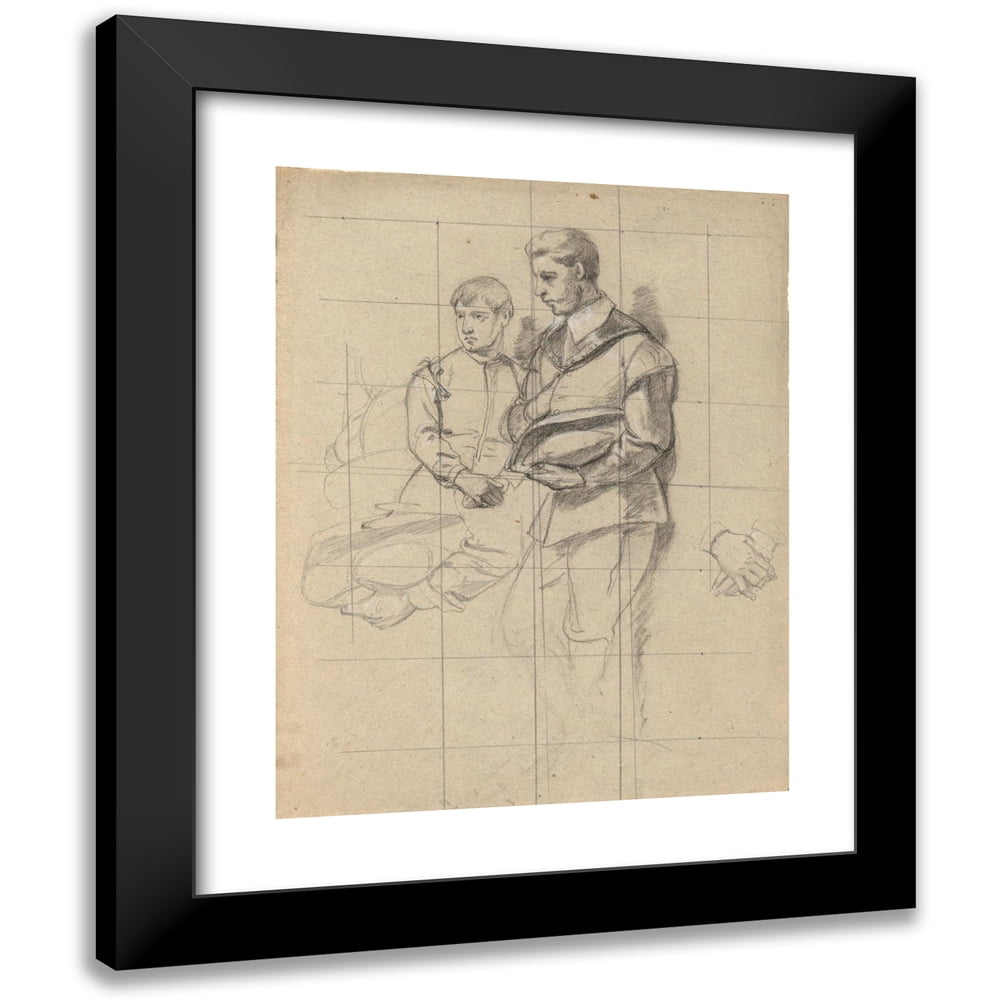 Edwin White 12x14 Black Modern Framed Museum Art Print Titled - Two ...