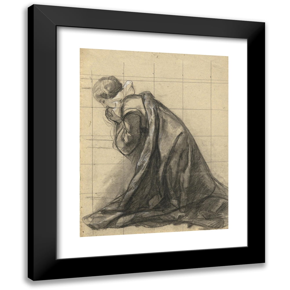 Edwin White 12x14 Black Modern Framed Museum Art Print Titled - Woman ...