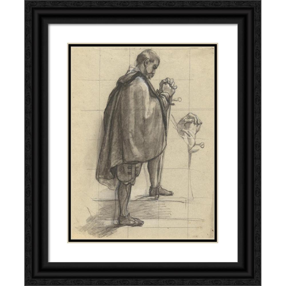 Edwin White 12x14 Black Ornate Wood Framed Double Matted Museum Art ...