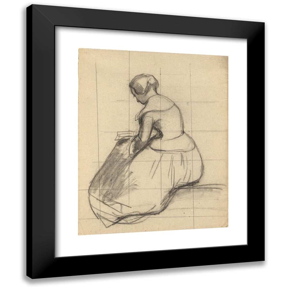Edwin White 15x18 Black Modern Framed Museum Art Print Titled - Woman ...