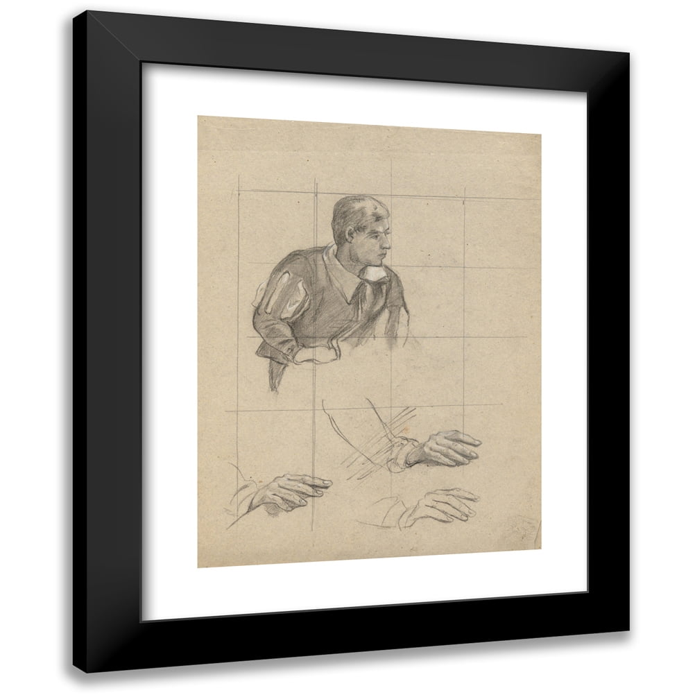Edwin White 19x24 Black Modern Framed Museum Art Print Titled - Seated ...