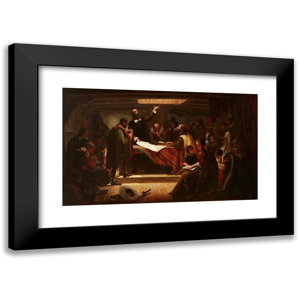 Edwin White 24x16 Black Modern Framed Museum Art Print Titled - The ...