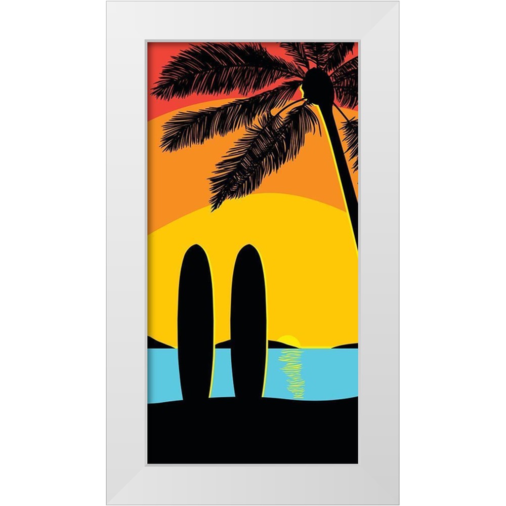 Edwins, Hugo 14x24 White Modern Wood Framed Museum Art Print Titled ...
