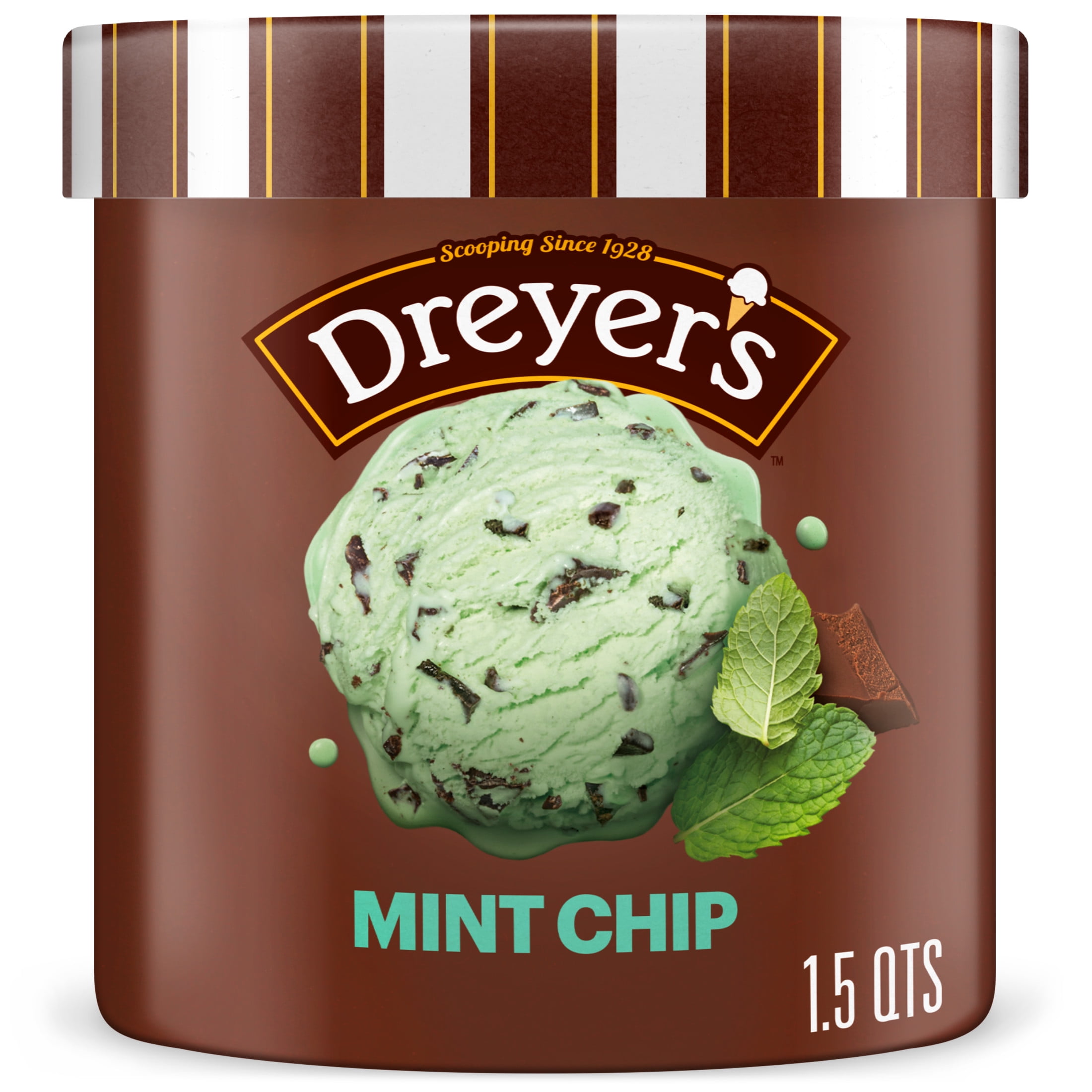 Edy's/Dreyer's Mint Chip, 1.5 Qt - Walmart.com