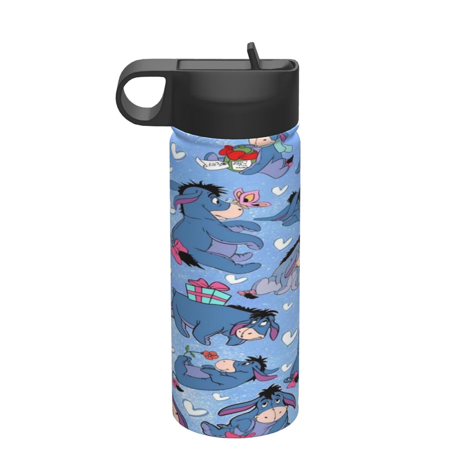 Ee-Yore Insulated Water Bottle With Straw Stainless Steel Vacuum Kids ...