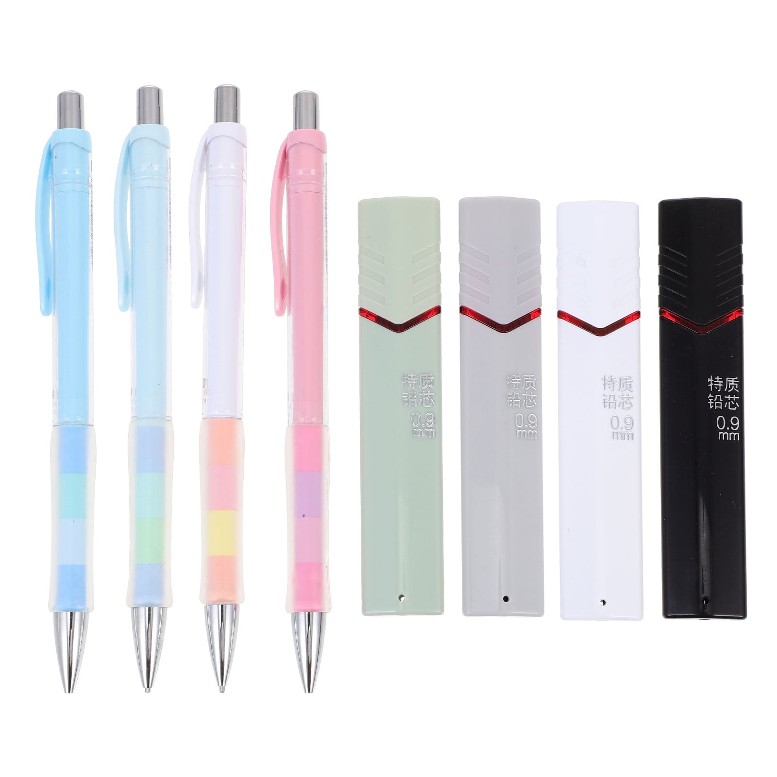 Eease 0.7 & 0.9mm Retractable Pencil Set with Refills - 4 Sets ...