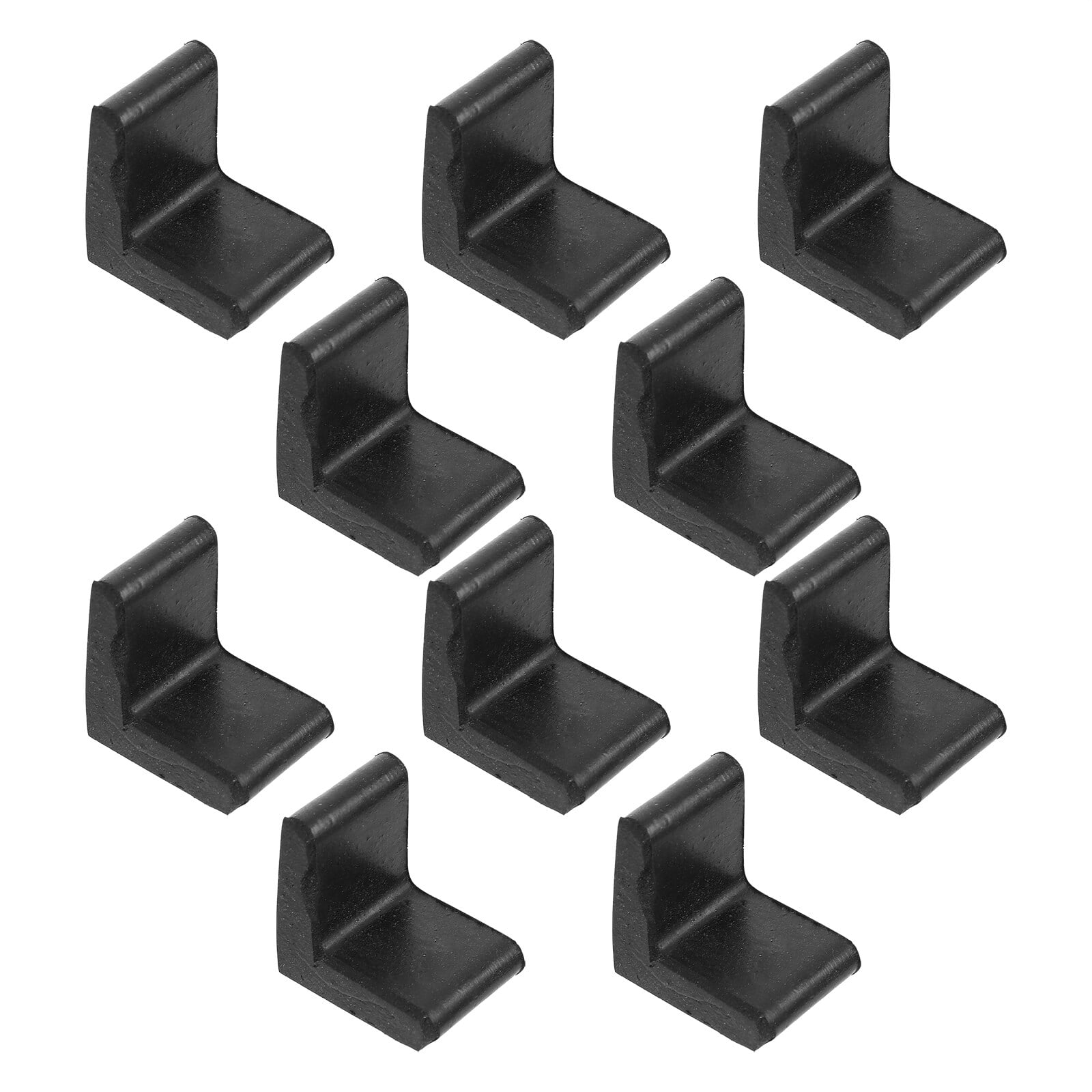 Eease 1 Set 10Pcs L-Shape Angle Iron Foot Pads Furniture Leg Caps End ...