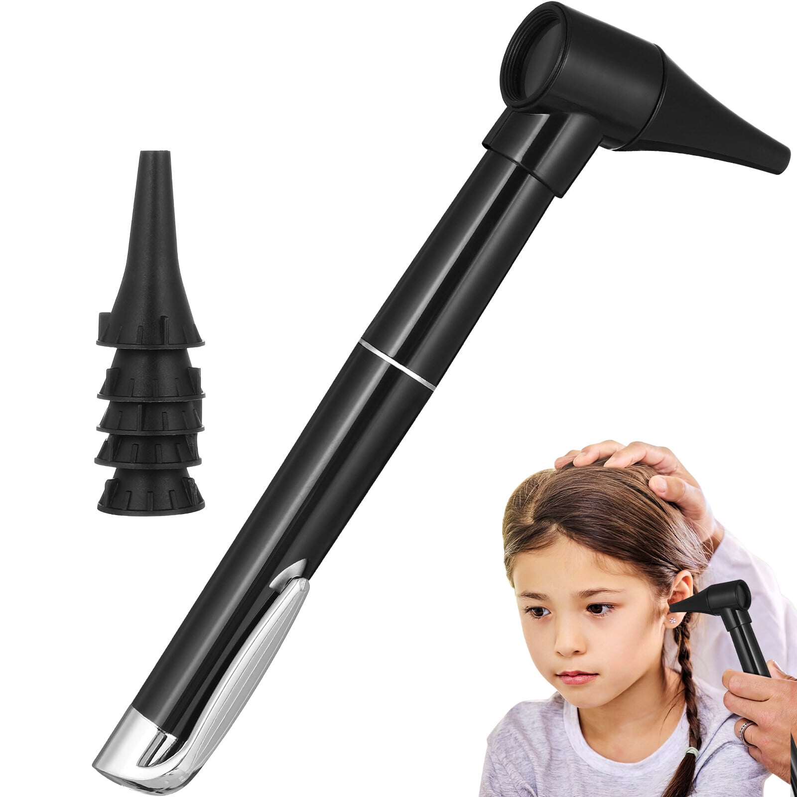 Eease 1 Set Diagnostic Otoscope with Replace Tips Ear Magnifying Lens ...