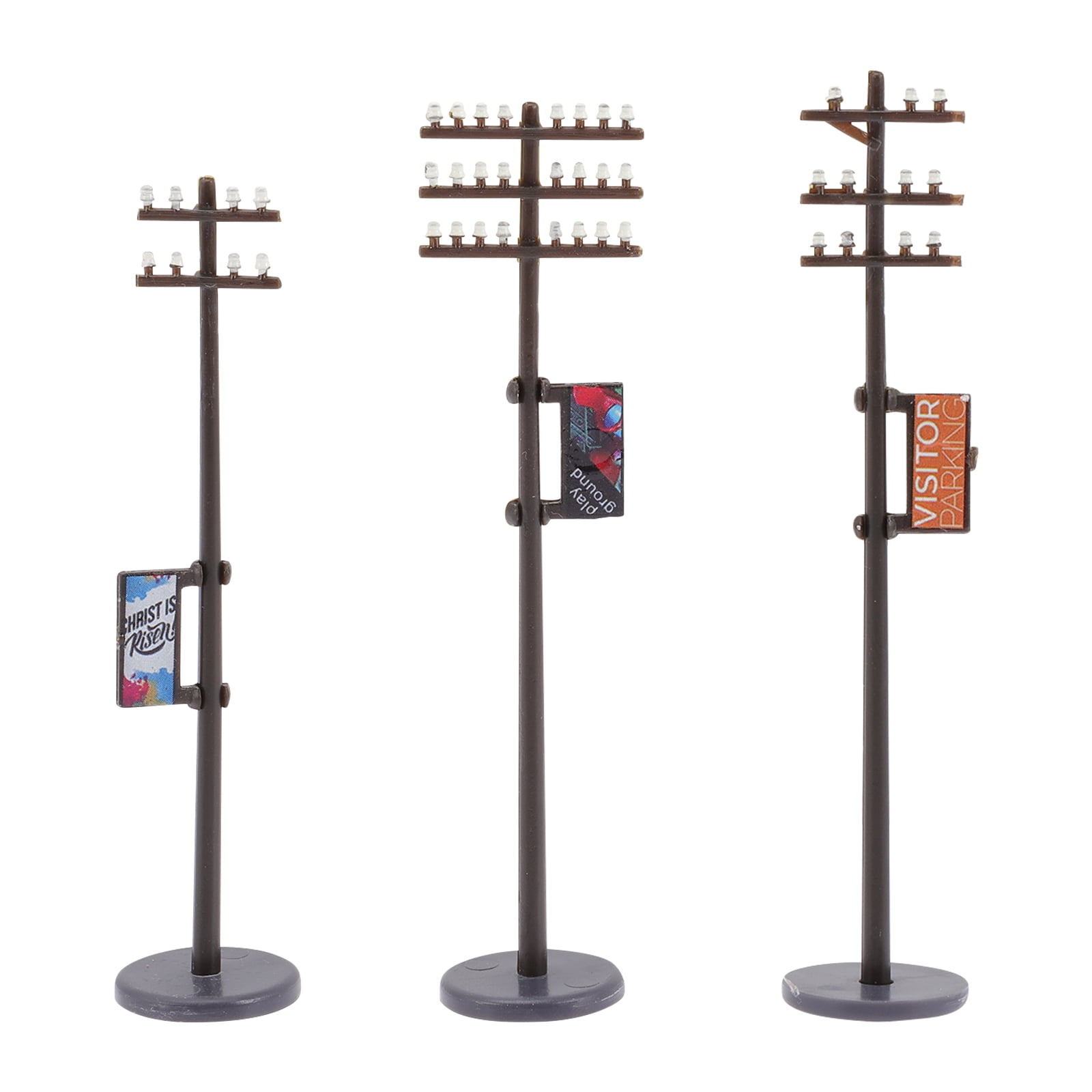 Eease 1 Set Telegraph Poles Model Telegraph Poles Plastic Model ...