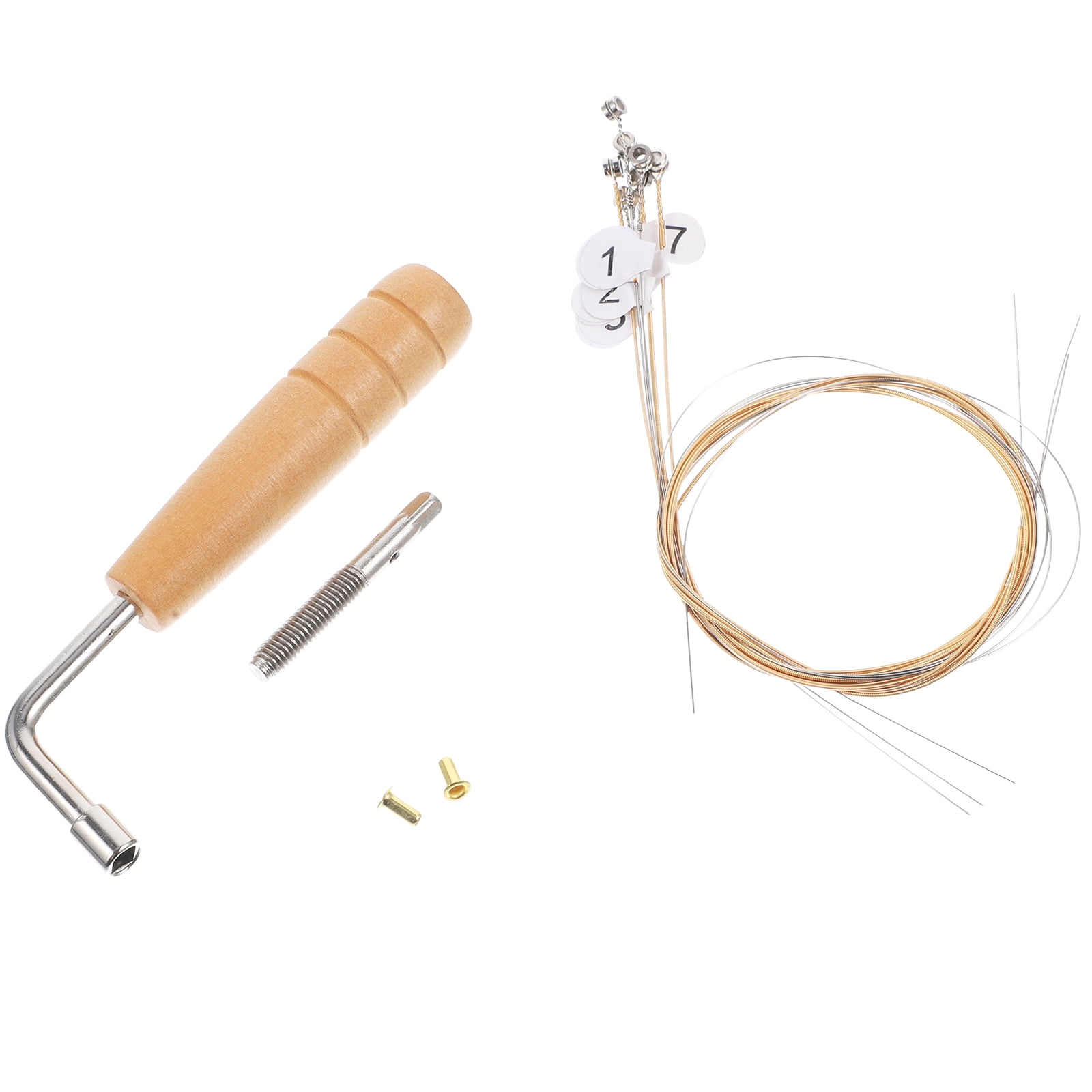 Eease 1 Set of Lyre Harp Pegs Strings Lyre String Harp Tuning Wrench ...