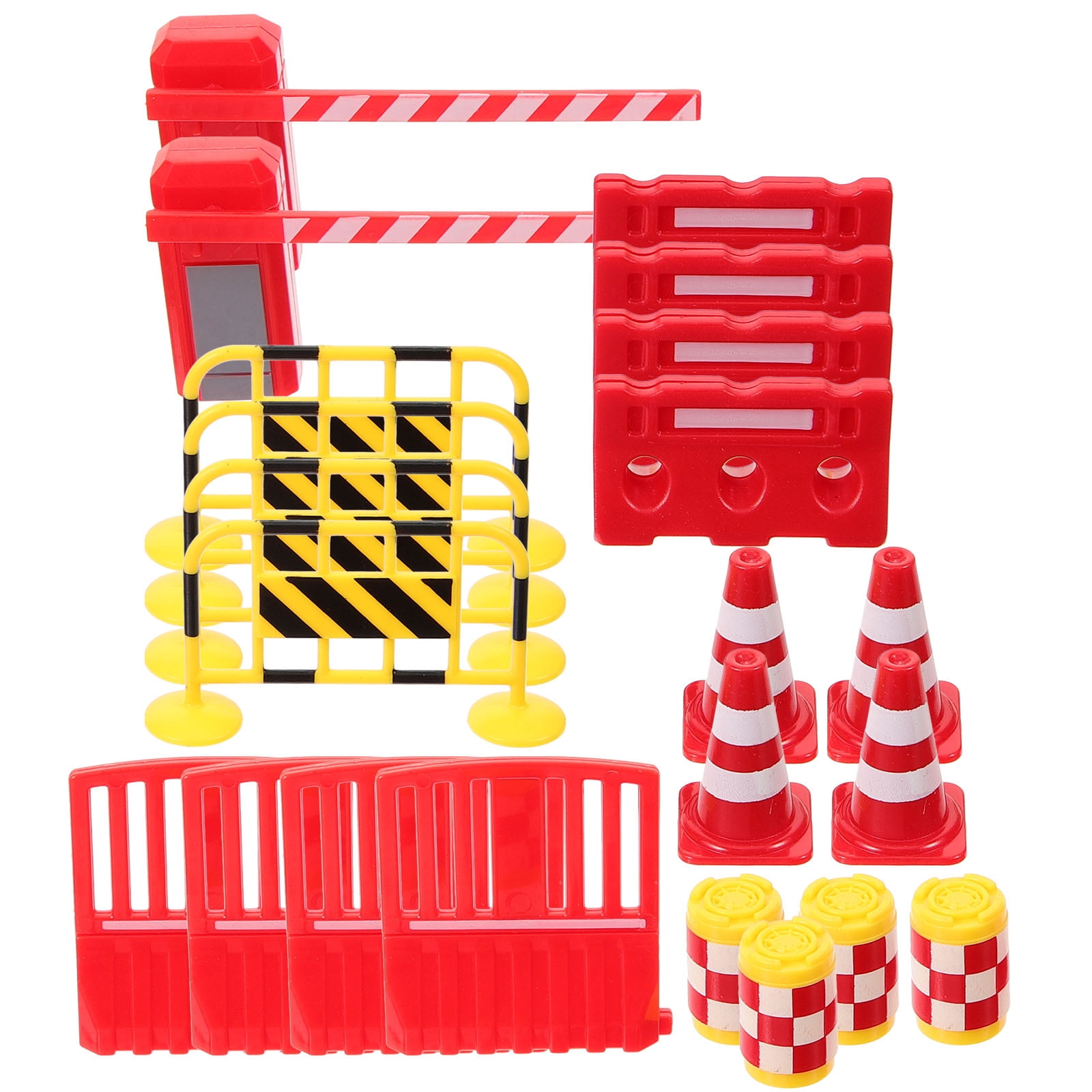 Eease 1 Set of Play Traffic Signs Street Signs Playset for Kids Play ...