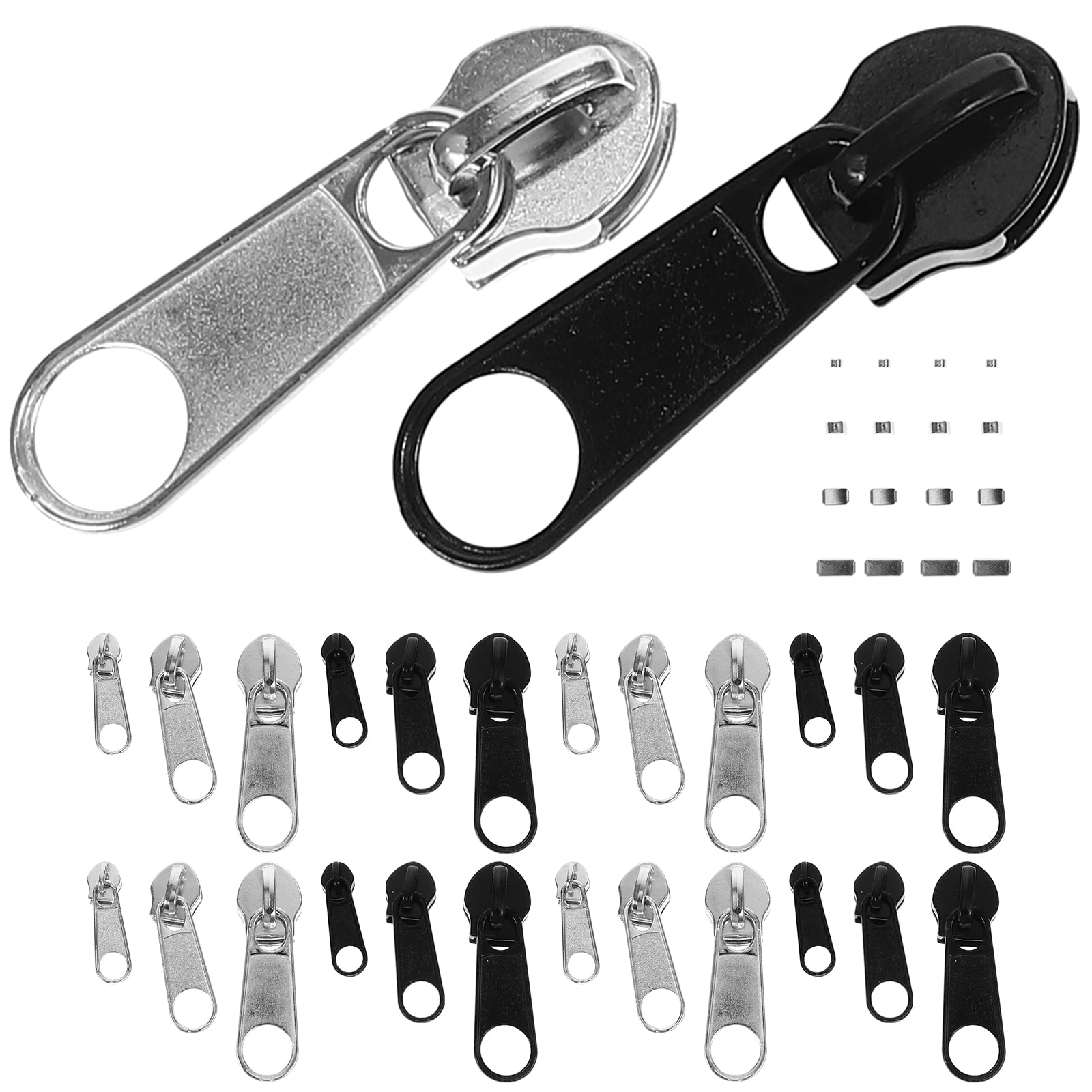 Detachable Zipper Pull Repair 30 Piece Zipper Repair Kit - Universal ...