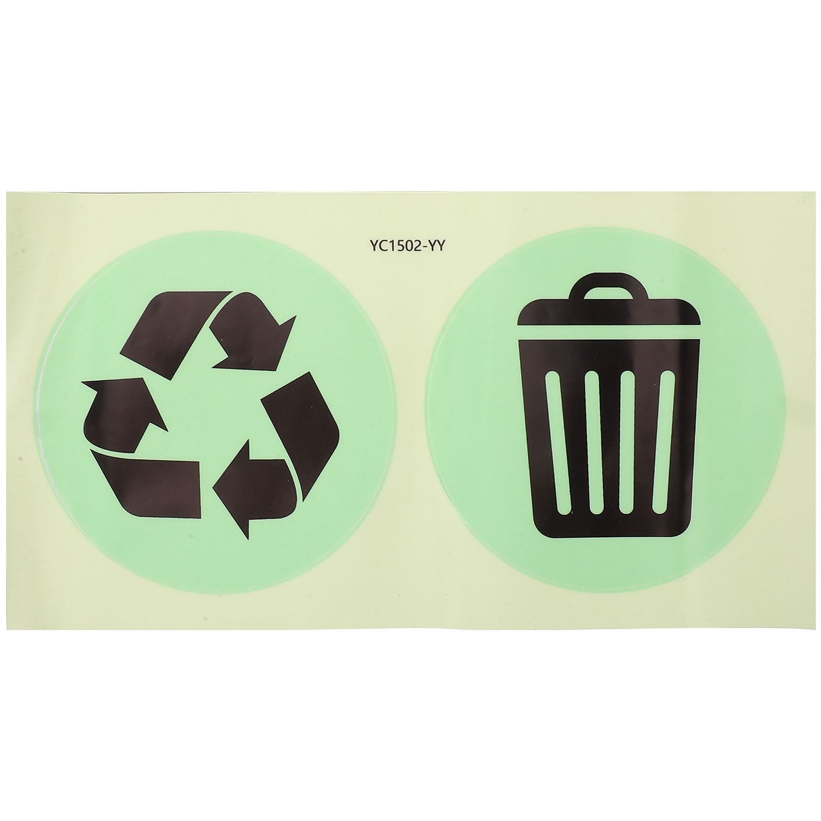 Eease 1 Sheet of Recycle Sticker for Bin Trash Bin Logo Sign Label ...