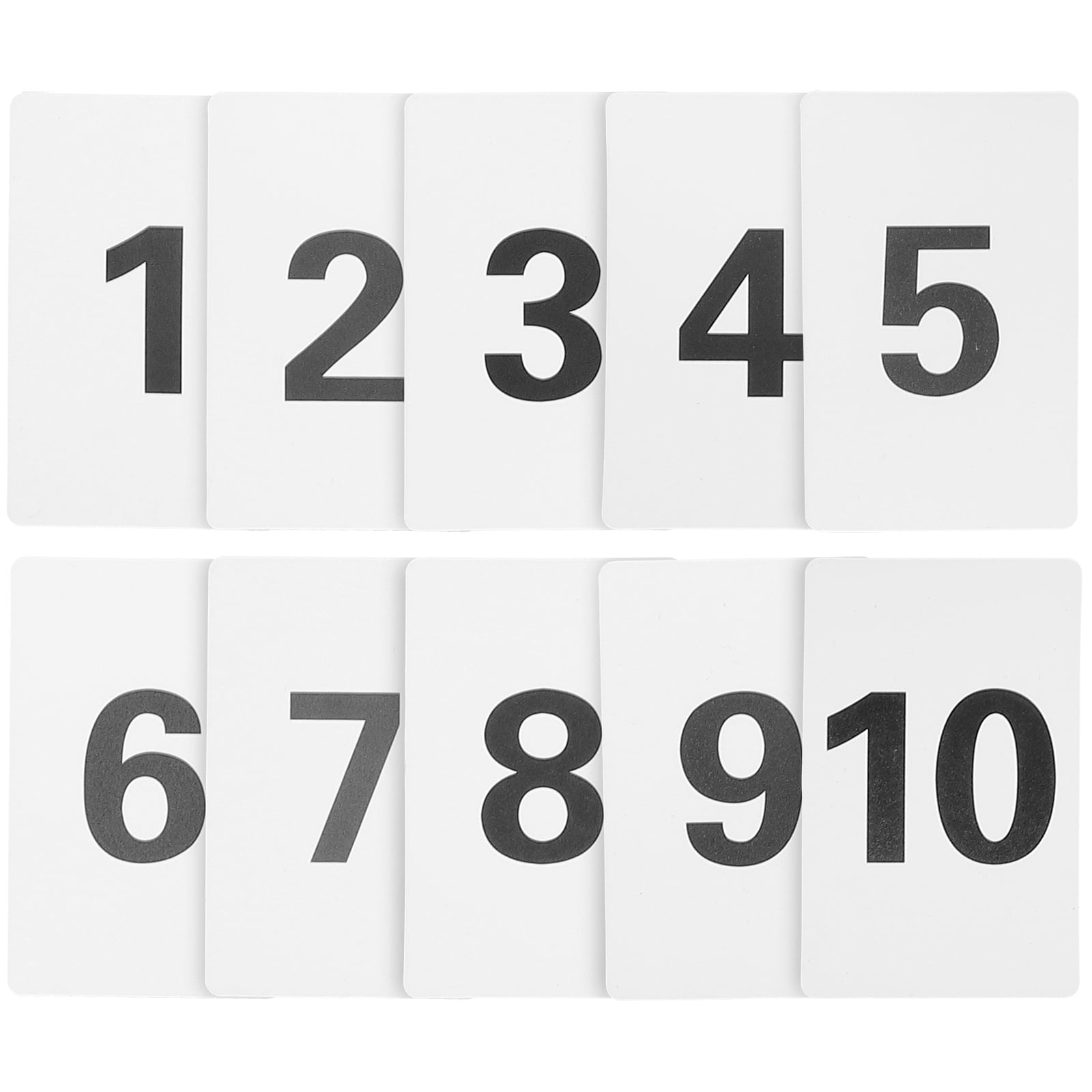 Eease 10 Pcs Plastic Table Number Cards for Weddings & Banquets ...