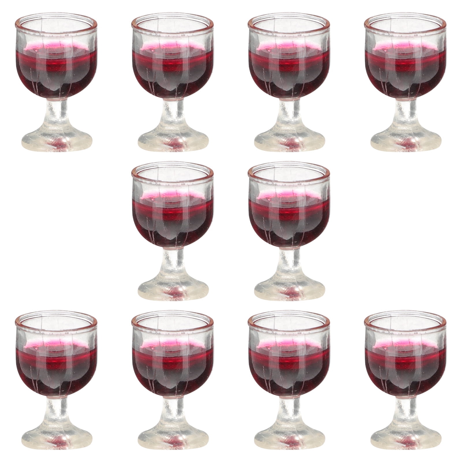 Eease 10 Pieces Miniature Glasses Kids Glasses Toys Glass Resin Beer ...